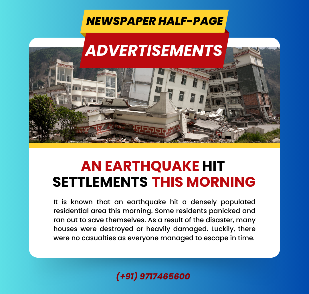 Newspaper Advertising Agency | News Paper Advertisement Cost