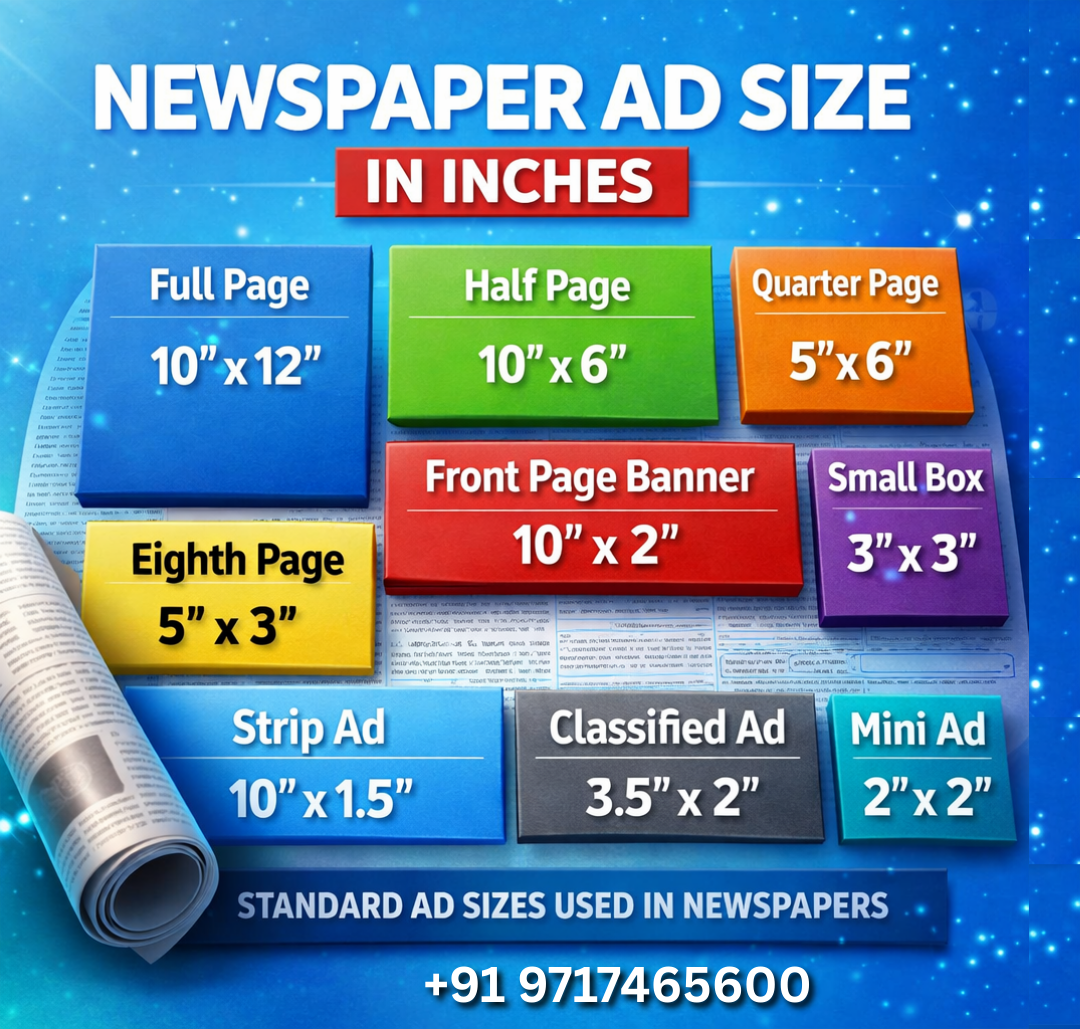 Newspaper Advertising Agency | News Paper Advertisement Cost